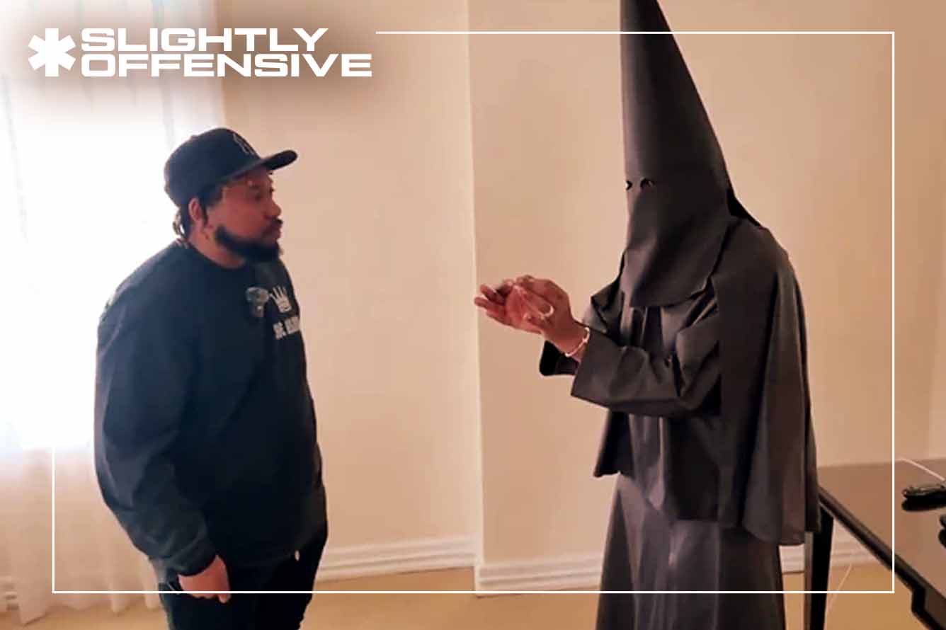 UNBELIEVABLE: Kanye West Wears Black KKK Robes in Strange Interview (VIDEO)