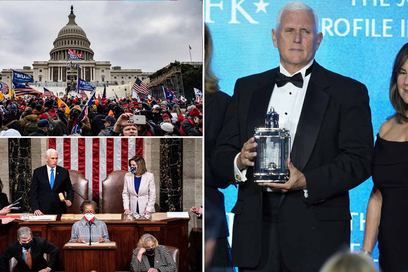 Pence Celebrates Jan 6 as ‘Triumph’ with Dem Elites As He Receives JFK ...